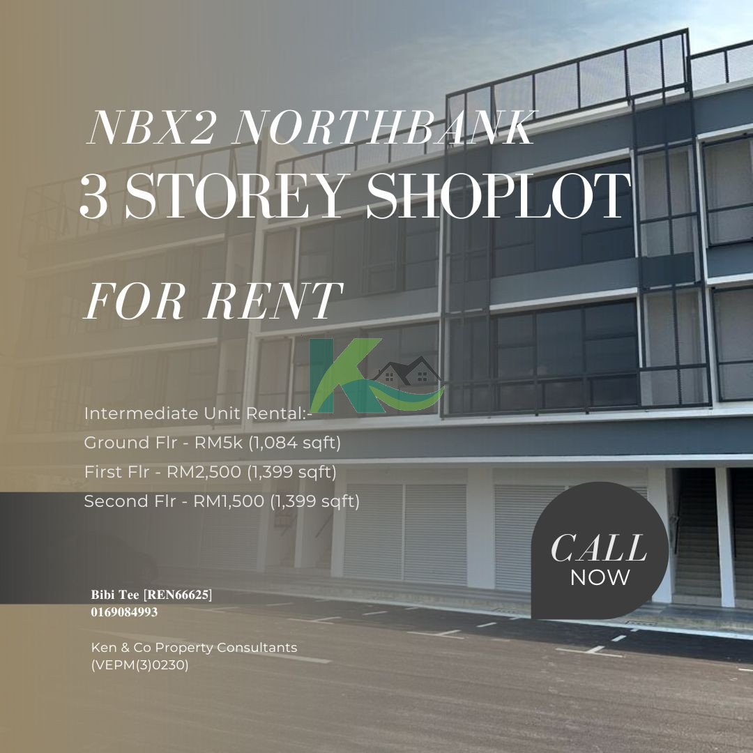 Northbank NBX2 3 storey shoplot for rent - Ken&Co. Property Consultants